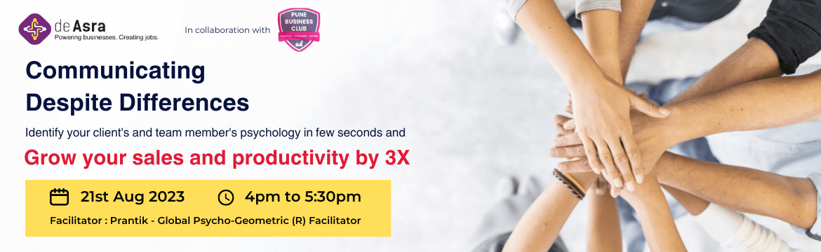 Communicating Despite Differences- Pune Business Club - deAsra Foundation